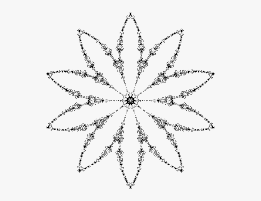 Interlocking Flower Vector Image - Colouring Pages Of Geometric ...