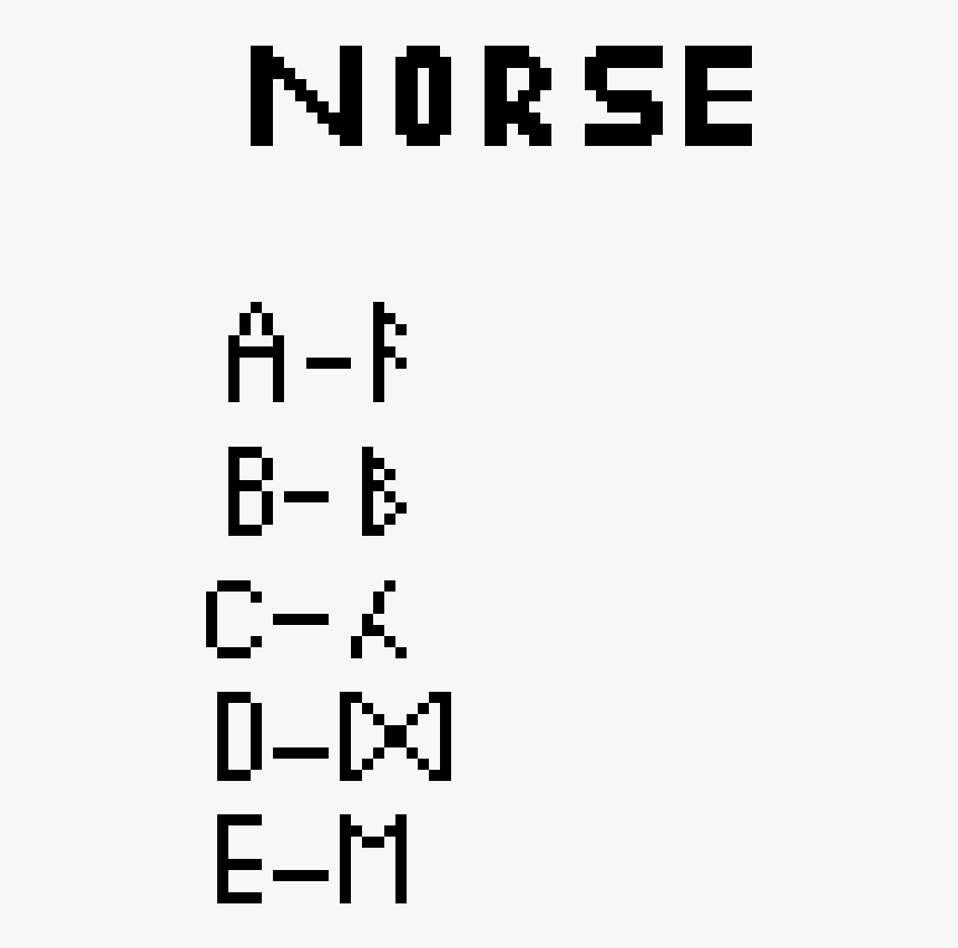 Norse Runes Pixel Art, HD Png Download , Transparent Png Image - PNGitem