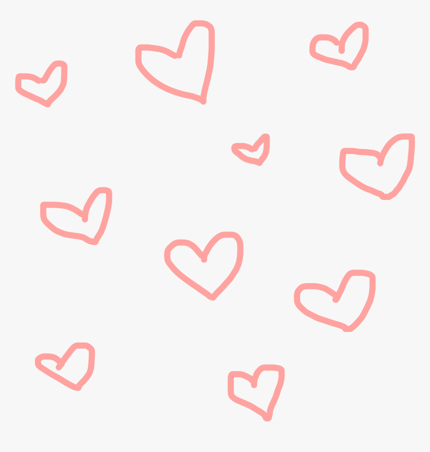 Pink Heart Cluster Doodle