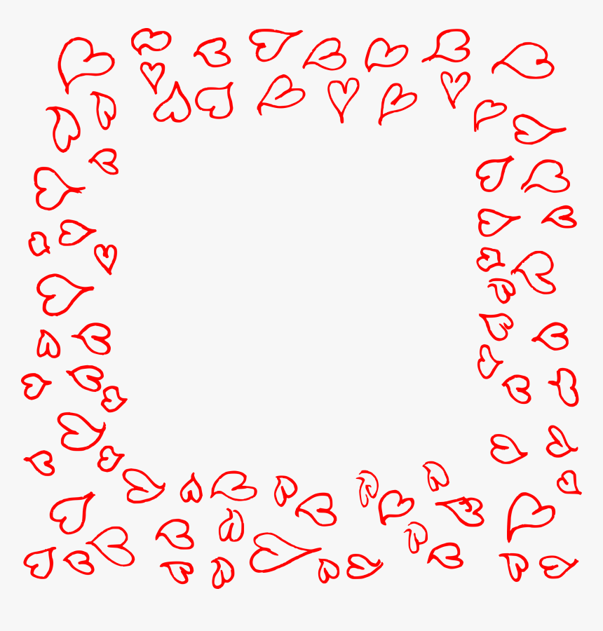 Heart Doodle Frame 2 1, HD Png Download , Transparent Png Image - PNGitem