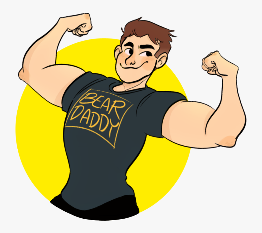 Transparent Doodle Of A Very Buff Boy @keltbh - Buff Boy Cartoon, HD ...