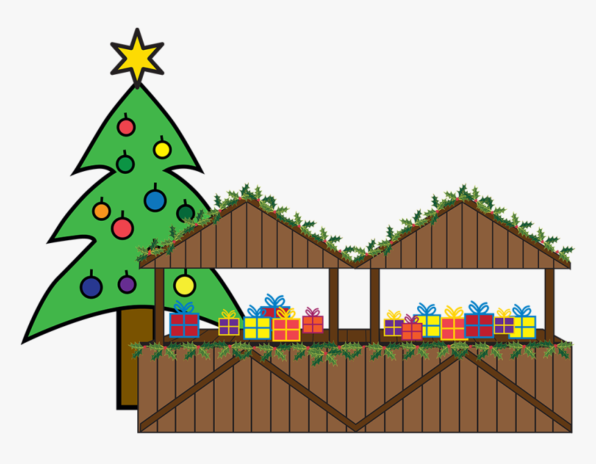 Market Clipart Fete Stall - Christmas Fair Clip Art, HD Png Download ...