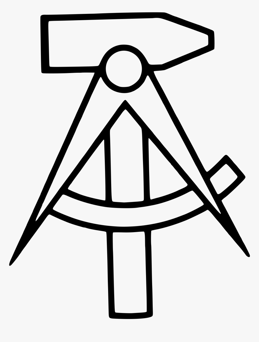 Gdr Hammer And Compass - Hammer And Compass, HD Png Download ...