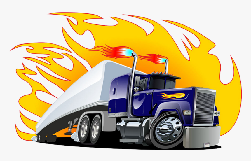 Trailer Peterbilt Clip Art Train Transprent Semitrailer - Semi Truck ...