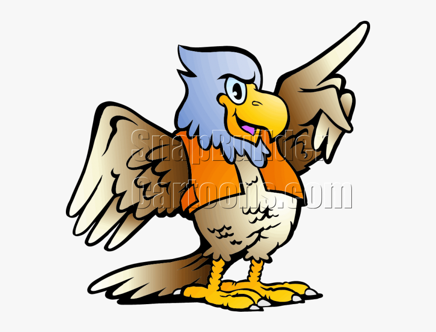 Eagle Pointing Right - Cartoon Bird Pointing, HD Png Download ...