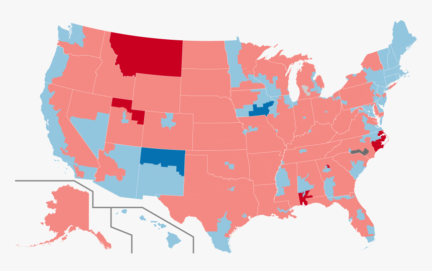 2020 Us House Map - Us House Map 2016, HD Png Download , Transparent ...