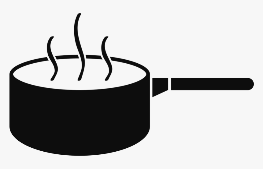 Boiling Pot Icon Clipart , Png Download - Black And White Pot Boiling ...