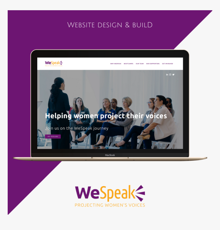 Wespeak Bermuda Laptop Squarespace Website Design - Online Advertising, HD Png Download ...