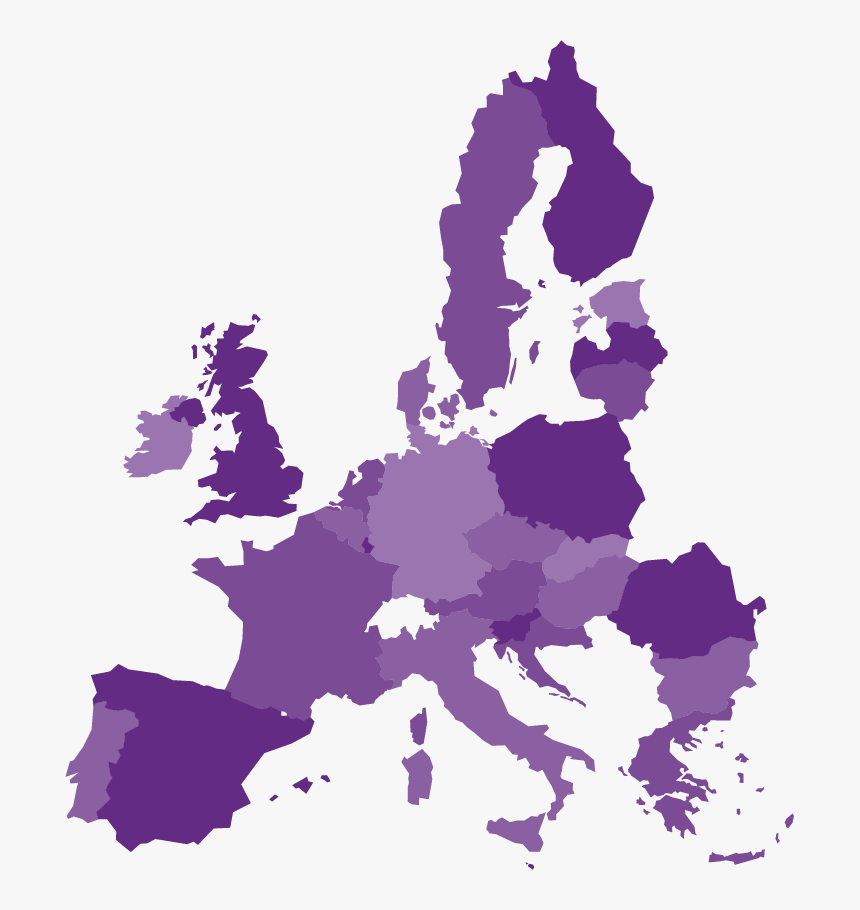 Simple Map Of Eu, HD Png Download , Transparent Png Image - PNGitem