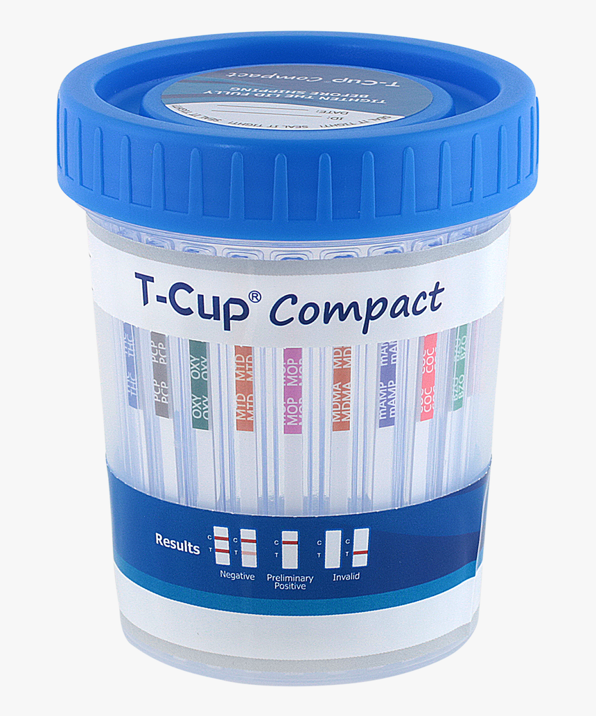 16 Panel T-cup Compact Instant Drug Test Cup 25/box - T Cup Drug Test ...