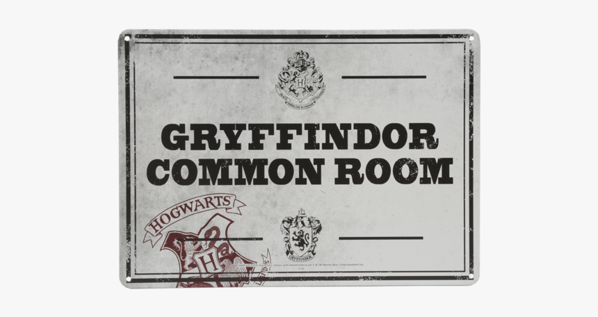 Gryffindor Common Room Sign