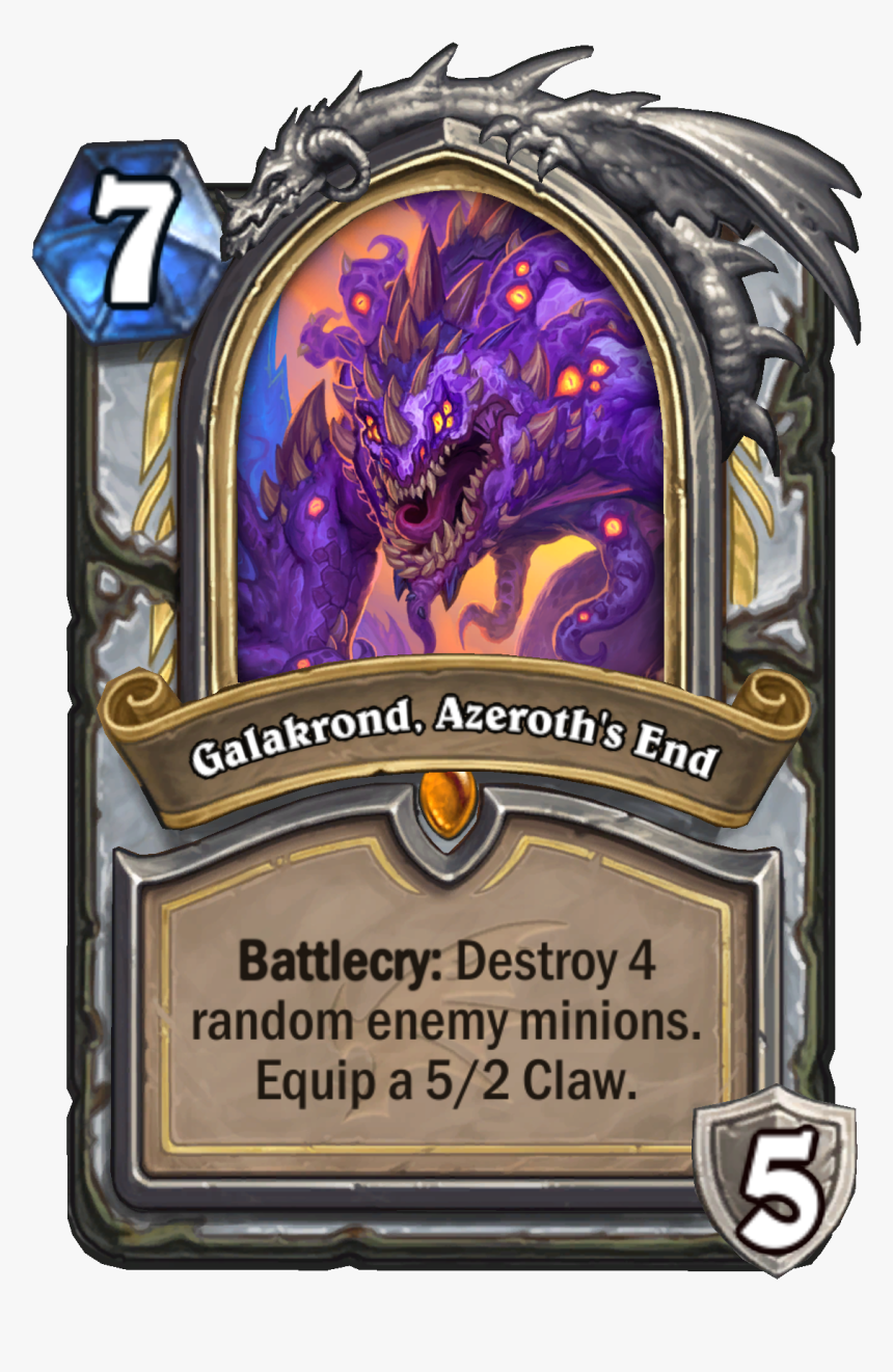 Galakrond Azeroths End Enus - Galakrond Cards, HD Png Download ...
