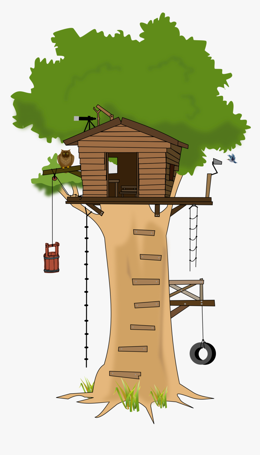 Treehouse Clipart, HD Png Download , Transparent Png Image - PNGitem