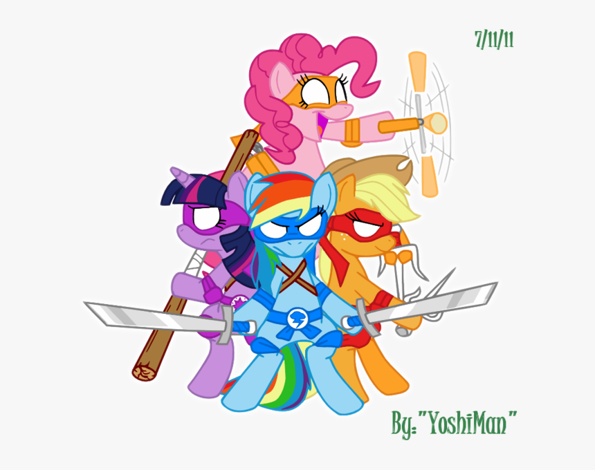 Teenage Mutant Ninja Turtles Mlp, HD Png Download , Transparent Png ...