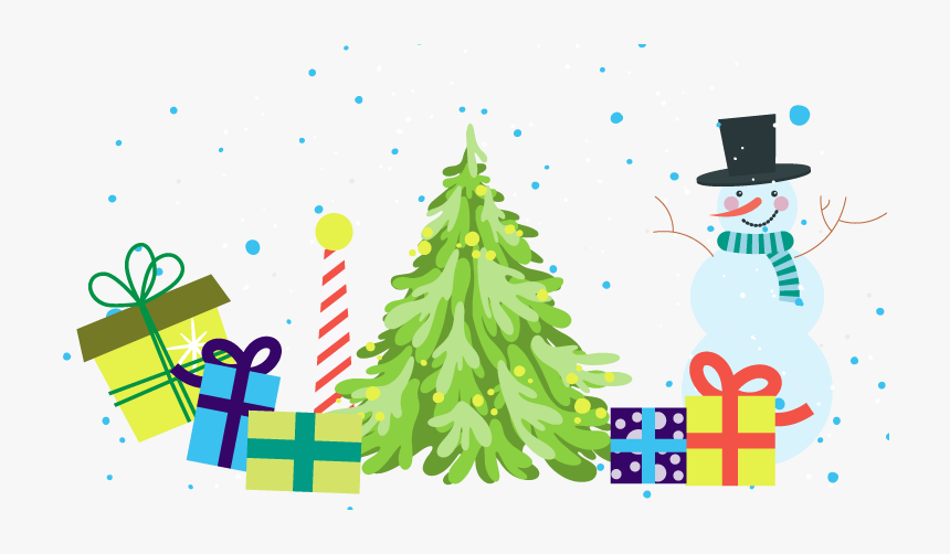 December Holiday Clip Art Borders