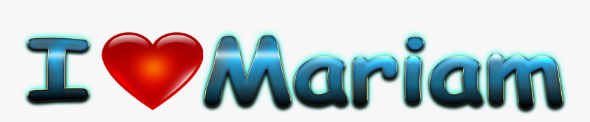 Mariam Decorative Name Png - Heart, Transparent Png , Transparent Png ...