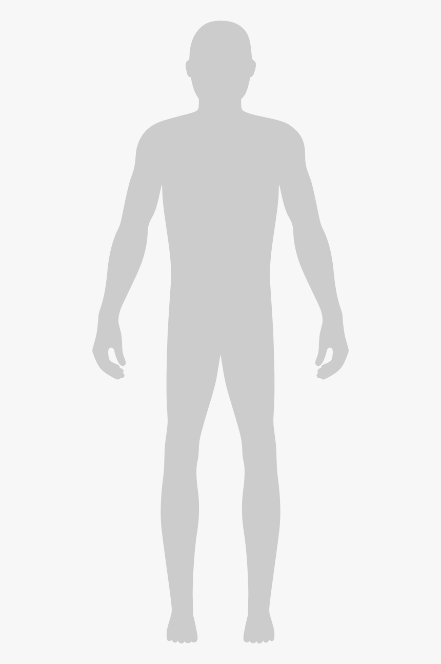 Grey Body Model Silhouette, HD Png Download , Transparent Png Image ...
