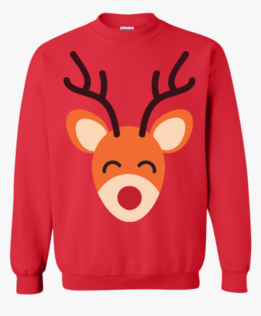 Adorable Big Reindeer Face Matching Family Christmas - Reindeer, HD Png ...