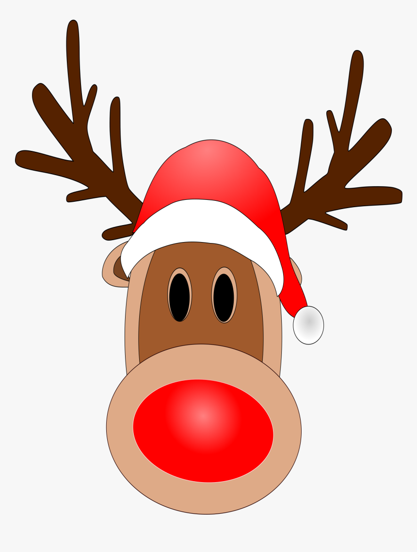 Clip Art Rudolph Reindeer, HD Png Download , Transparent Png Image ...