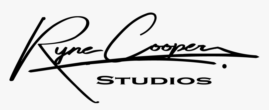 Ryne Cooper Studios Logo Black - Calligraphy, HD Png Download ...