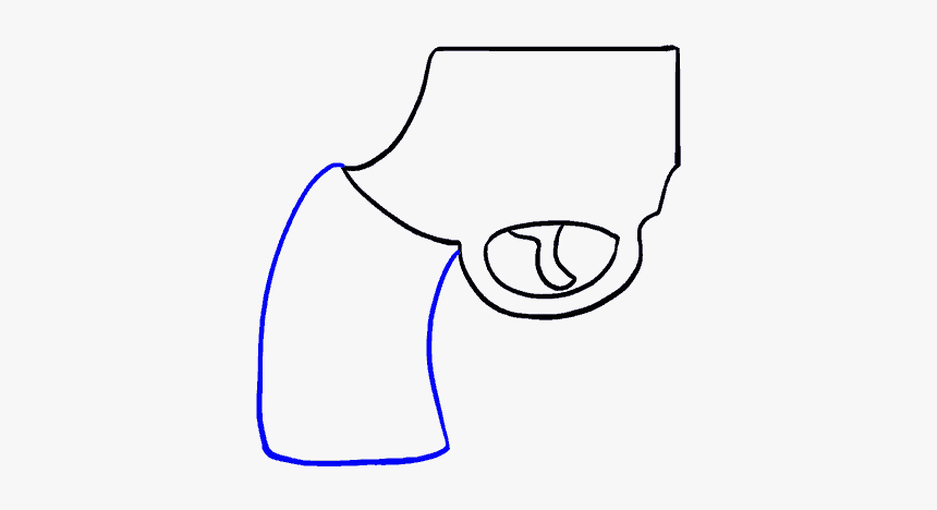 How To Draw Cartoon Revolver - Easy To Draw Revolver, HD Png Download ...