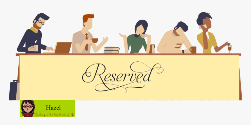 Reserved Table - Cartoon, HD Png Download , Transparent Png Image - PNGitem