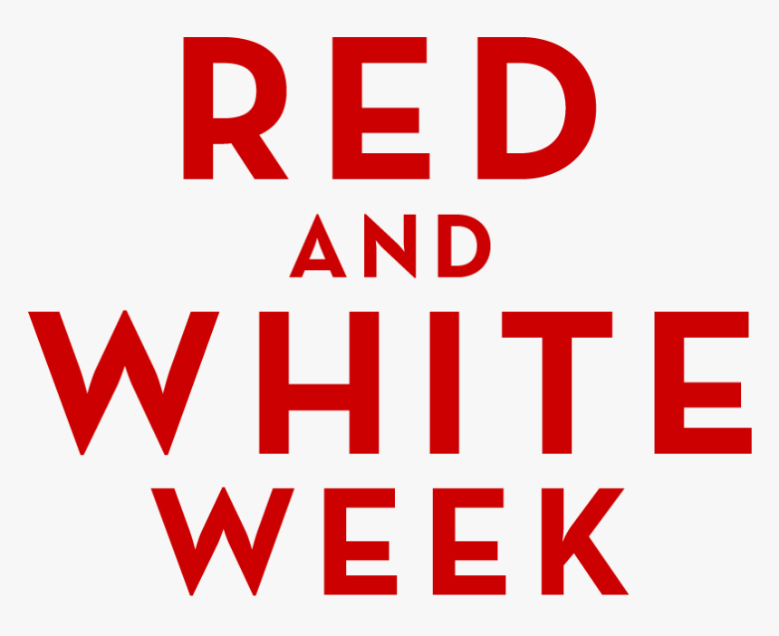 Vertical Red And White Week Logo - Red And White Text, HD Png Download ...