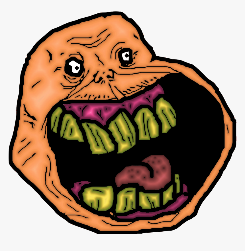 Transparent Troll Face - Forever Alone Guy Happy, HD Png Download ...