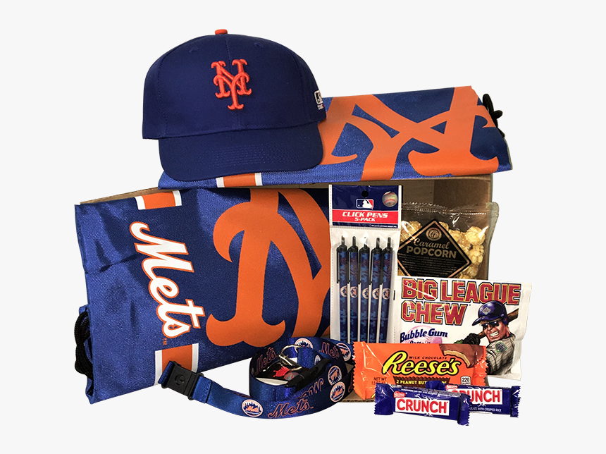 New York Mets Gift Basket - Baseball Cap, HD Png Download , Transparent ...