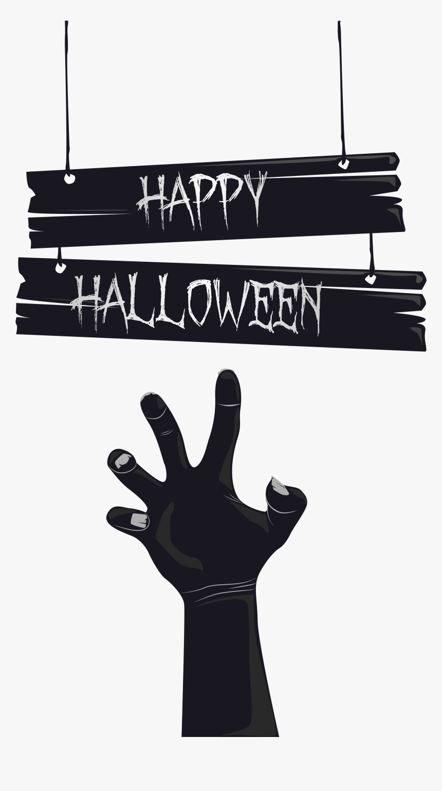 Halloween Hand Clipart Clipart Library Download Happy - Transparent ...