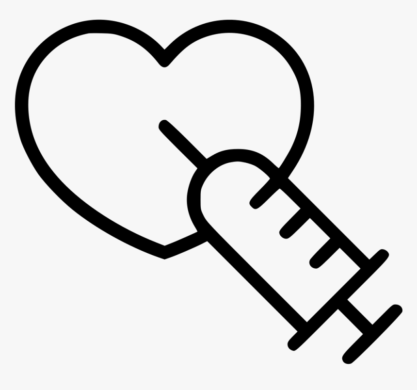 Syringe Injector Heart Adrenaline Reanimation - Adrenaline Icon Png ...