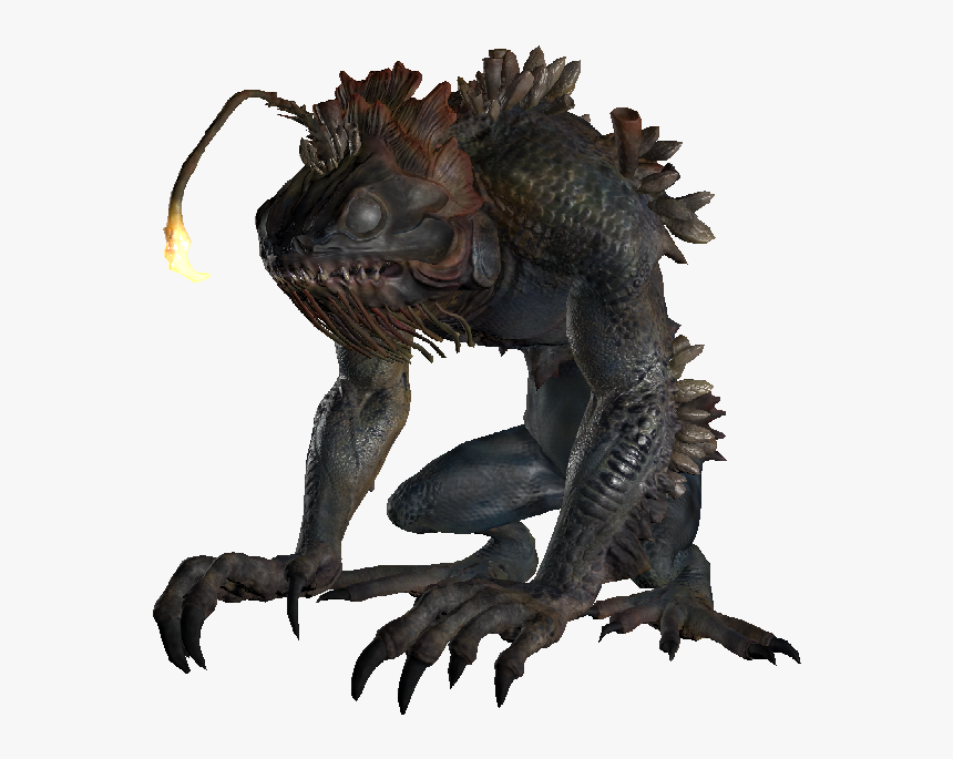 Dlc03 Encangler04 - Angler Fish Fallout 4, HD Png Download ...