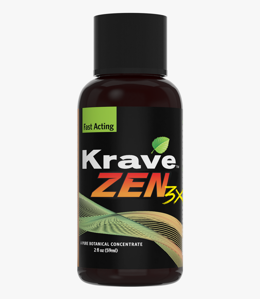 Krave Botanicals Zen 3x Tincture - Grape, HD Png Download , Transparent Png Image - PNGitem