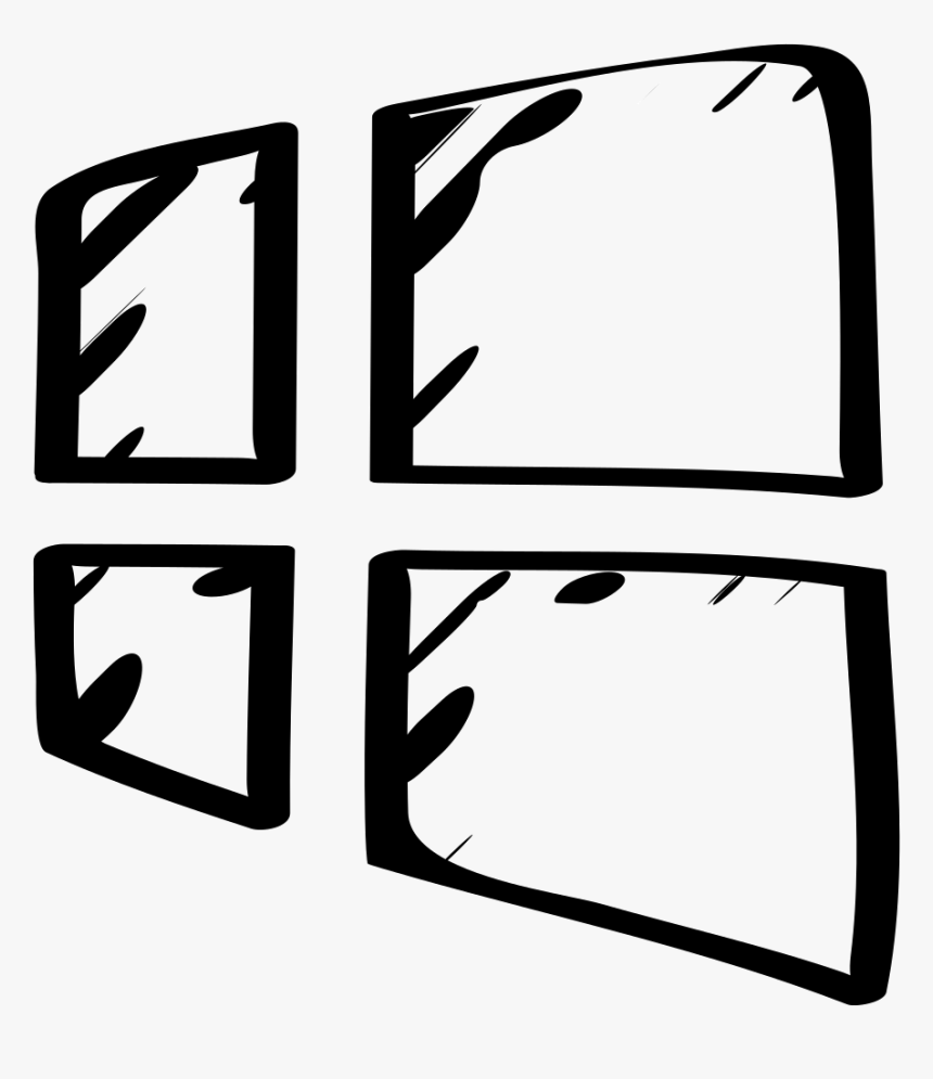 Windows 8 Sketched Logo - Windows 8, HD Png Download , Transparent Png ...