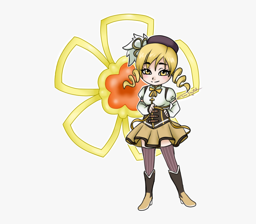 Mami Chibi - Cartoon, HD Png Download , Transparent Png Image - PNGitem