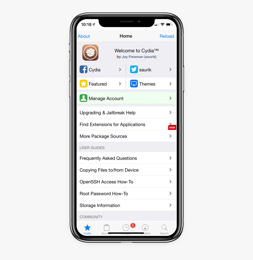 Cydia App, HD Png Download , Transparent Png Image - PNGitem