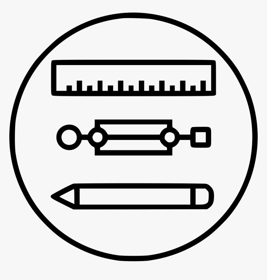 Pen Pencil Ruler Stationary Geometry Drawing - Drawing, HD Png Download ...