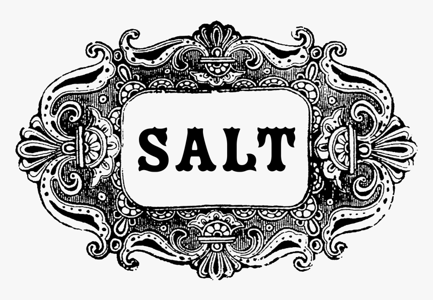 Transparent Vintage Label Png - Salt Label, Png Download , Transparent ...