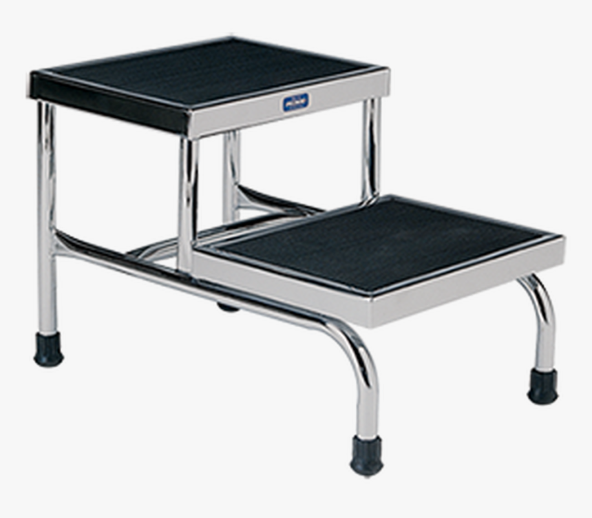 Pedigo P-18 Double Step Stool, Chrome - Stool, HD Png Download ...