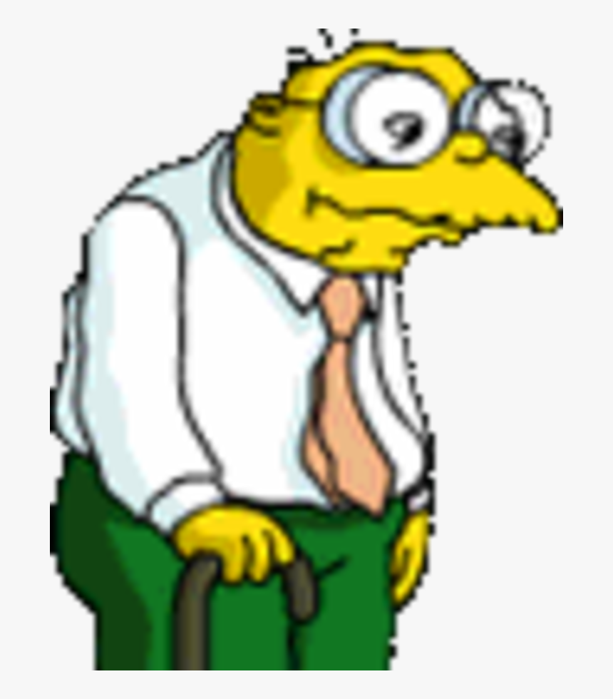 Tapped Out Wiki - Old Guy From Simpsons, HD Png Download , Transparent ...