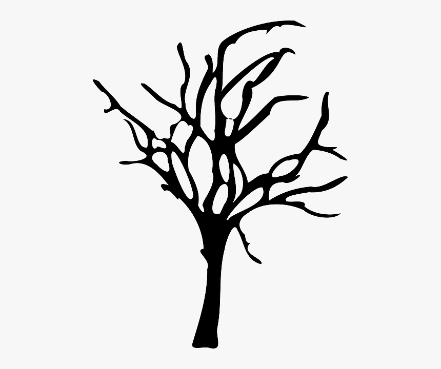 Tree Branch Clip Art - Scary Tree Clipart, HD Png Download ...