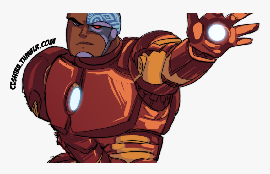 Teen Titans Avengers Crossover- Cyborg As Iron Man - Cyborg Teen Titans ...