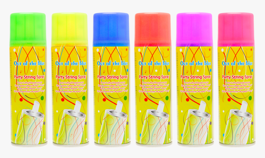 Party String Spray Assorted Colours, HD Png Download , Transparent Png ...