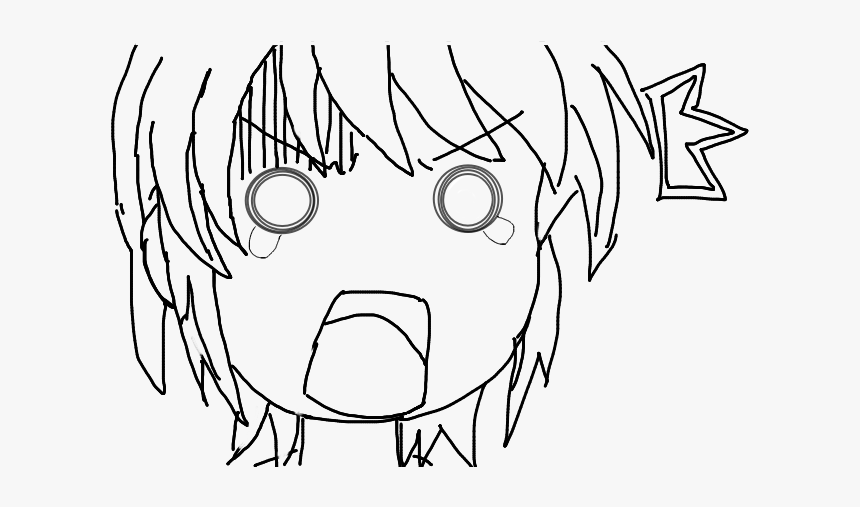 #angry#anime#outline Challenge#mad #freetoedit - Line Art, HD Png ...