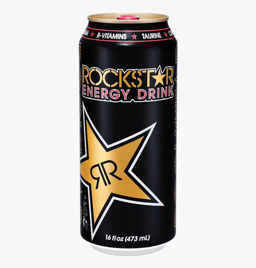 Rock Star Energy Drink Can, Black, Gold & Red - Guinness, HD Png ...