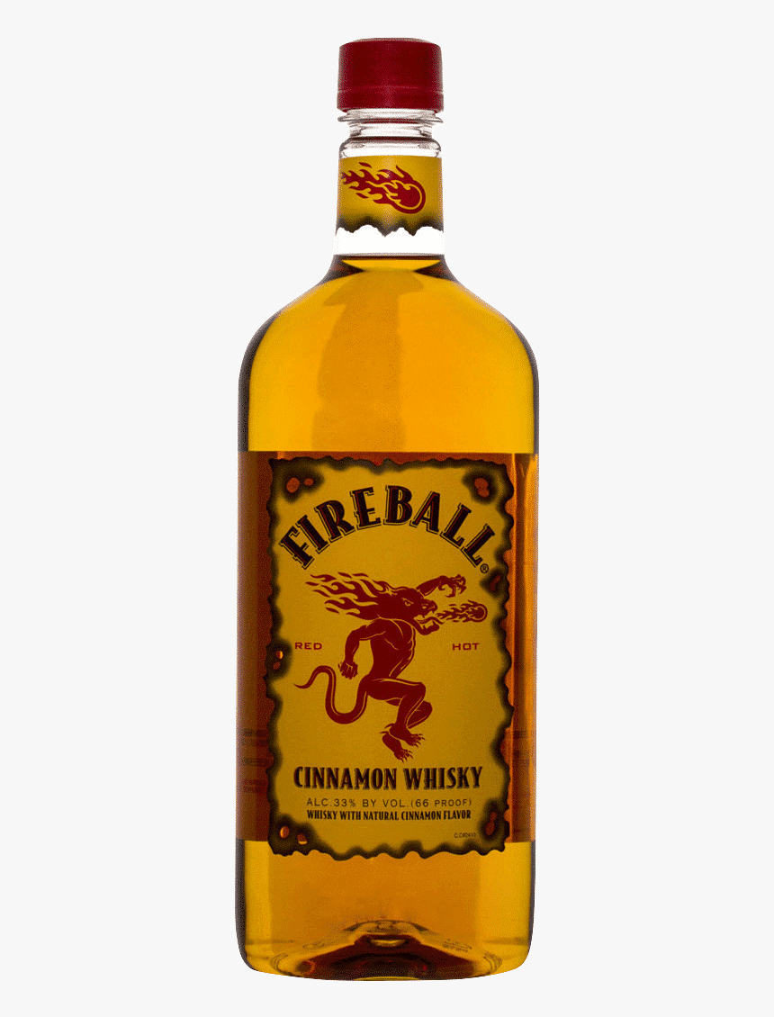 Fireball Cinnamon Whiskey - Fireball Cinnamon Whisky, HD Png Download ...