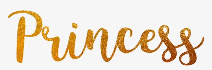 #princess #gold #word - Princess Word Gold Png, Transparent Png ...