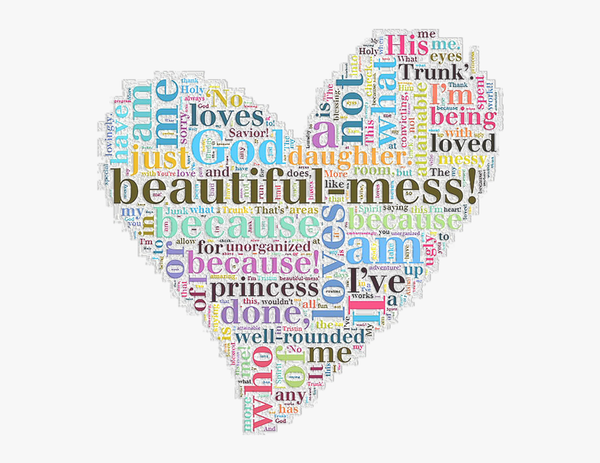 Beautiful Mess Word Art I Am Important I Am A Princess - Am A Beautiful ...