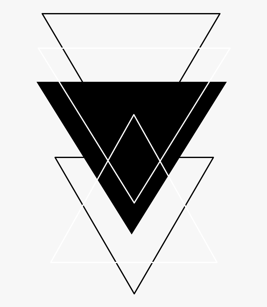 Triangle Black White Png Tumblr Freetoedit - Triangle Black And White ...