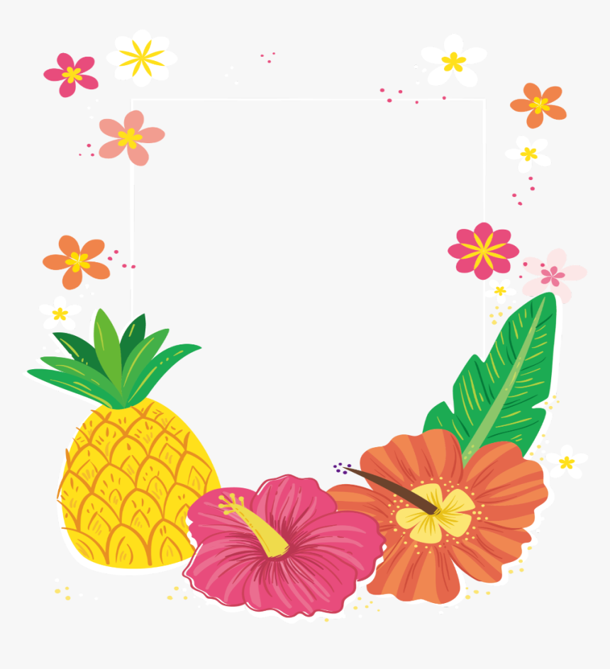 Transparent Tropical Frame Png - Frame Tropical Png, Png Download ...
